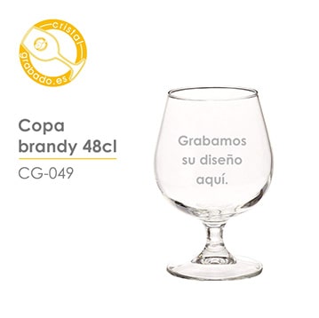 Copa de Brandy - Coñac con Grabado Personalizado